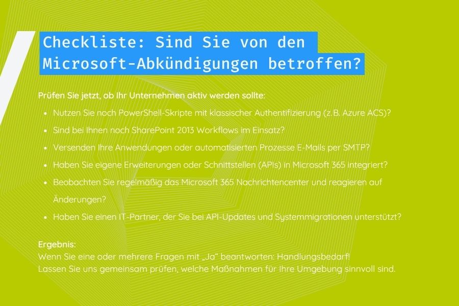 Abkündigungen bei M365: Folgen für Unternehmen | corner4